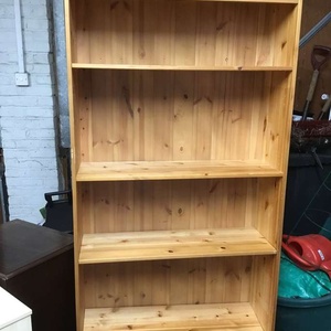 FreelyWheely: Pine finish bookcase
