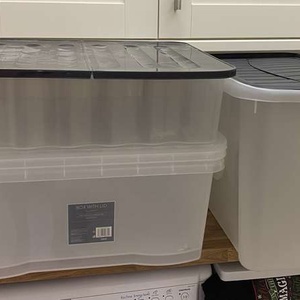 FreelyWheely: Four storage boxes