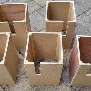 FreelyWheely: Chipboard / Ply Open-Ended Boxes
