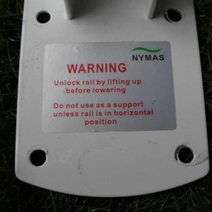 FreelyWheely: Hinge down grab rail, usually used in a bathroom.