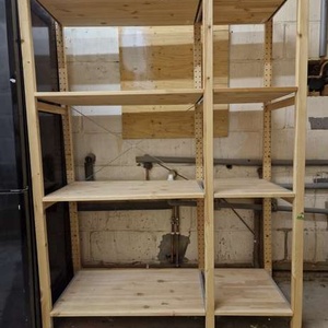 FreelyWheely: (COLLECTED) Large wooden shelving unit