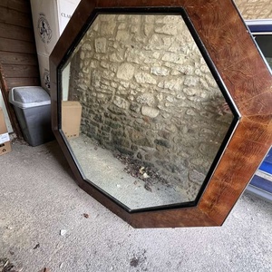 FreelyWheely: Large bevel edged octagonal mirror