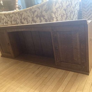 FreelyWheely: American solid oak wall cabinet
