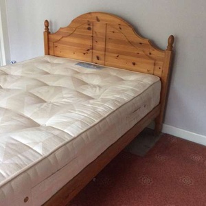 FreelyWheely: Pine Double Bed and Mattress