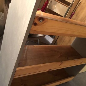 FreelyWheely: Wood shelving unit