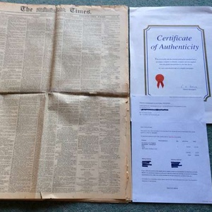 FreelyWheely: The Times Original Newspaper, March 19th, 1919