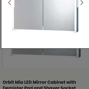 FreelyWheely: Orbit Mia LED Mirror Cabinet with Demister Pad and Shaver ...