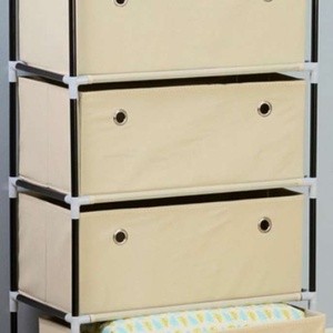 FreelyWheely: Four drawer fabric cabinet