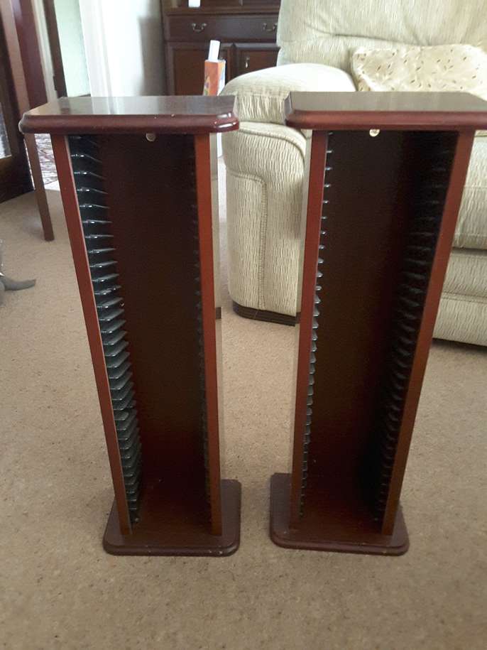 FreelyWheely: CD storage units.