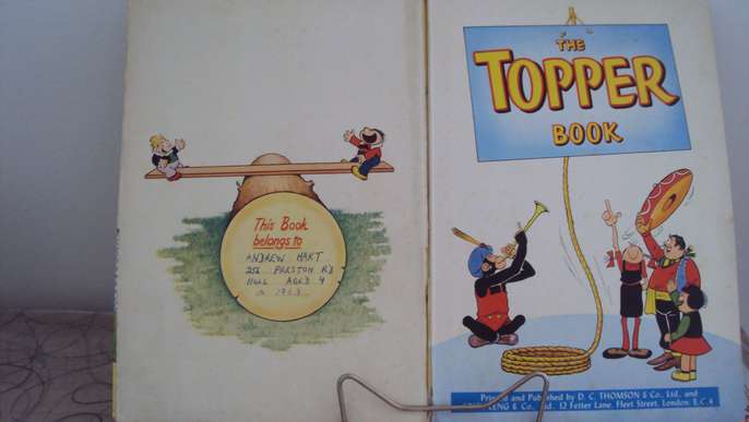 FreelyWheely: The Topper annual, in hard back, 1963, in good condition ...