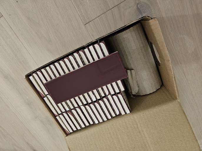 FreelyWheely: Edwardian Fireplace Hearth Tiles (New) Plain Burgundy 6 ...