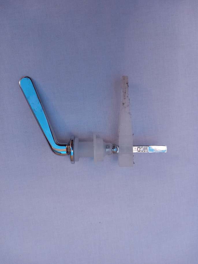 FreelyWheely: Chrome cistern handle.