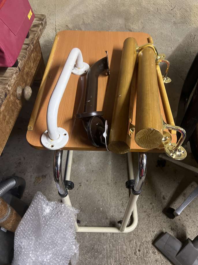 FreelyWheely: Over bed invalids table and assorted grabrails