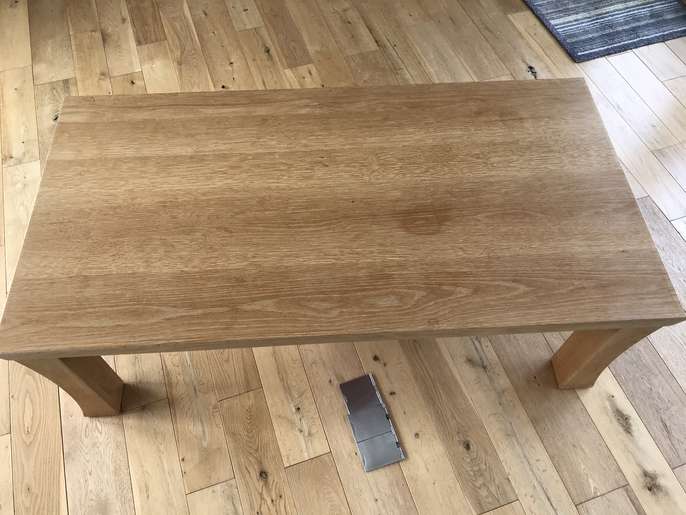 FreelyWheely: Solid Oak Coffee Table