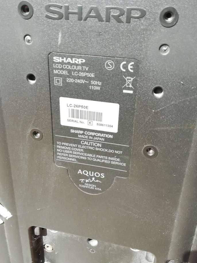FreelyWheely: Sharp TV LC-26P50E