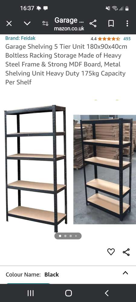 FreelyWheely: New stacking shelving. Unused not been assembled