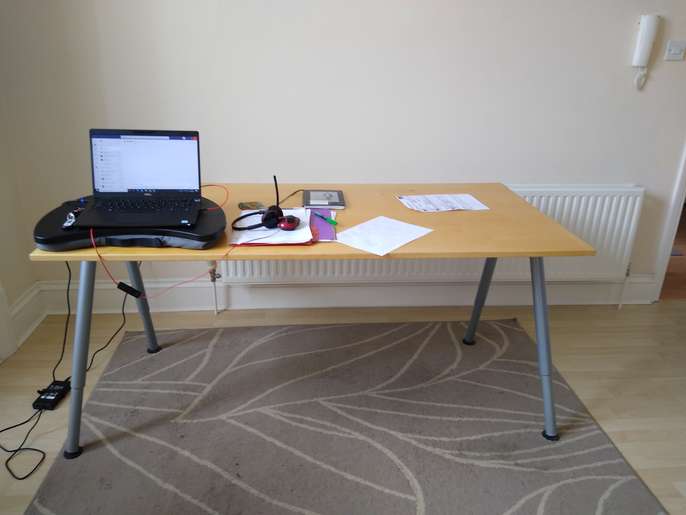 FreelyWheely: Ikea galant desk