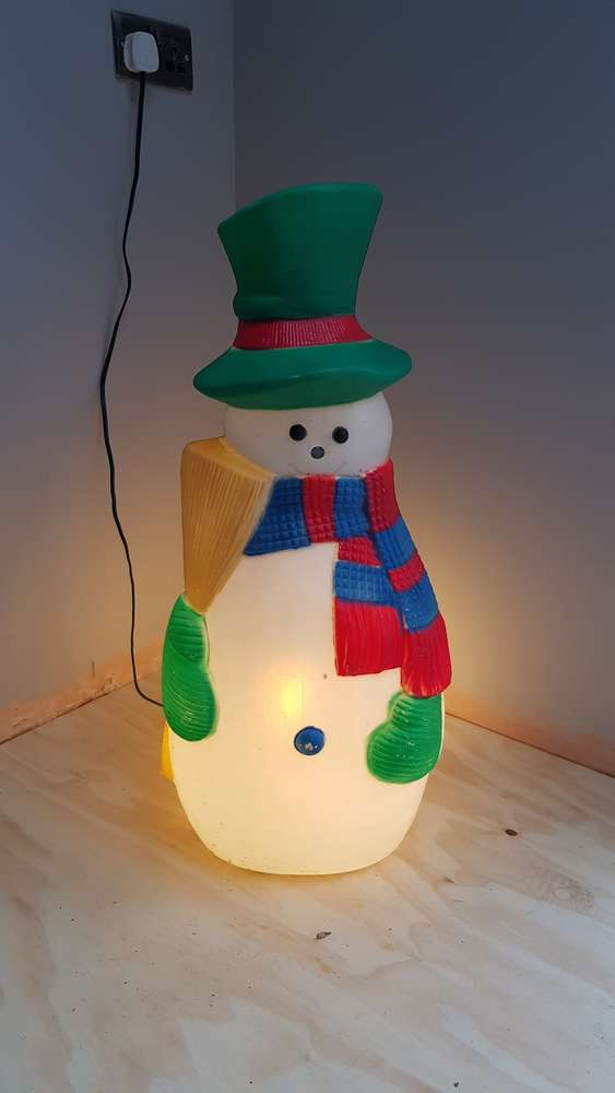FreelyWheely: Plastic Snowman 80cm tall