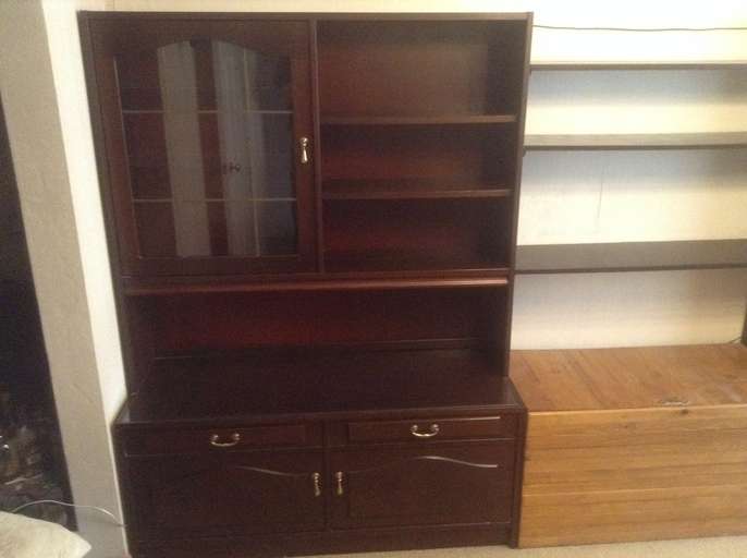 FreelyWheely: Mahogany wall units