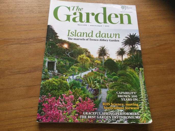FreelyWheely: RHS The Garden magazines