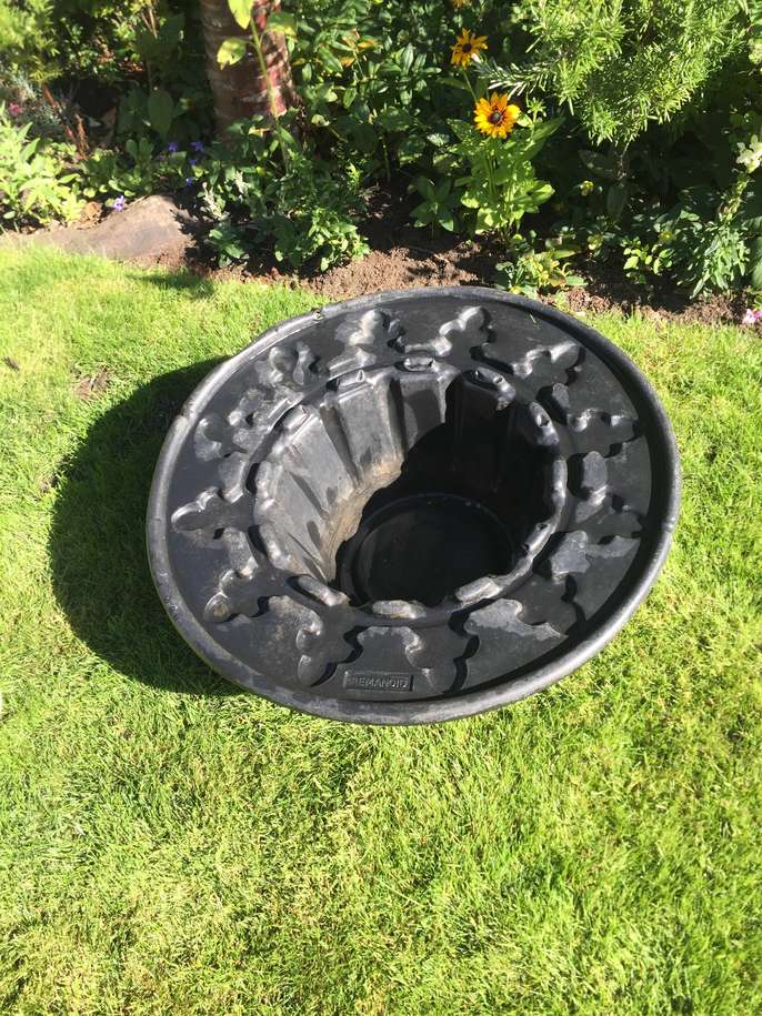 FreelyWheely: Pre formed plastic pond.