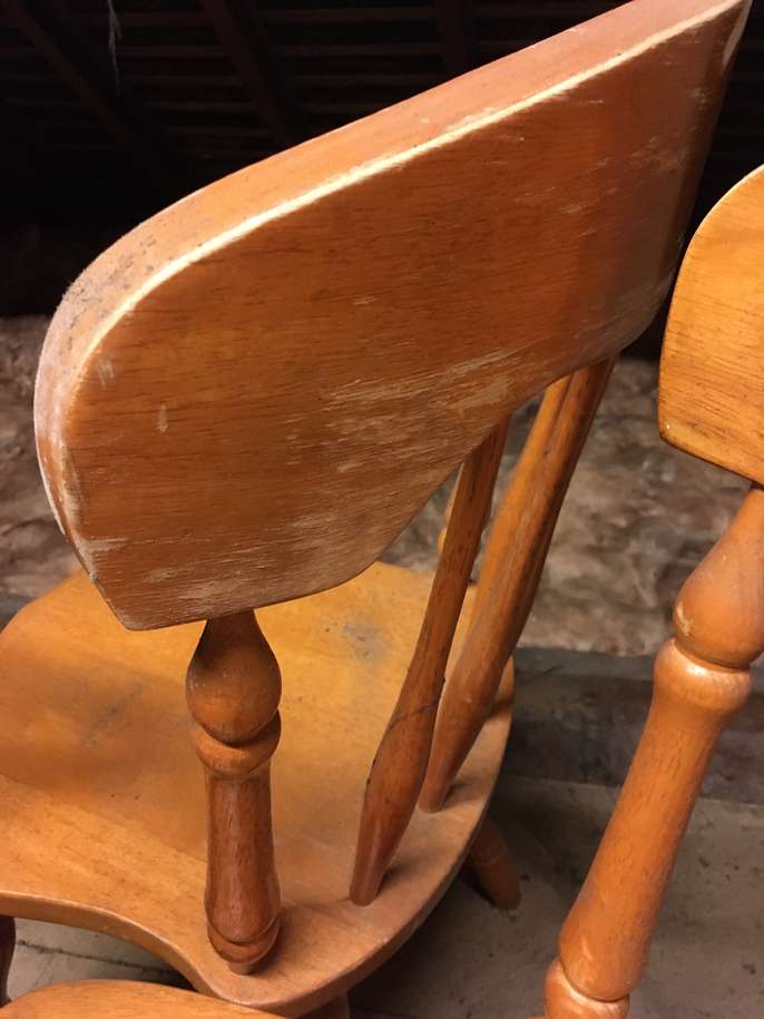 FreelyWheely: Pine chairs REDUCED