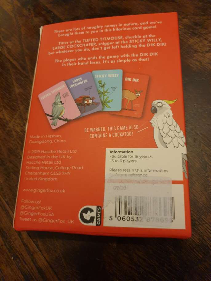 FreelyWheely: Animal card game