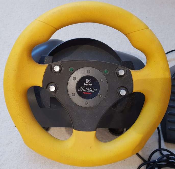 FreelyWheely: Logitech Wingman Gaming Wheel and Pedals Set