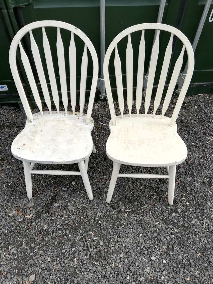 FreelyWheely: Two Wooden Kitchen Chairs