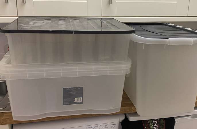 FreelyWheely: Four storage boxes