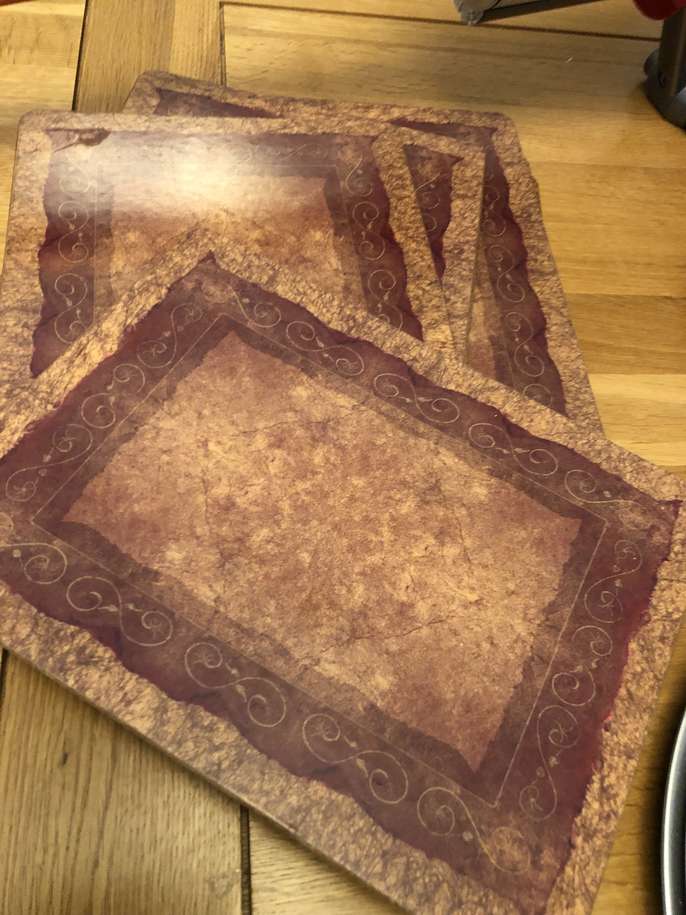 FreelyWheely: Set of 8 table mats.