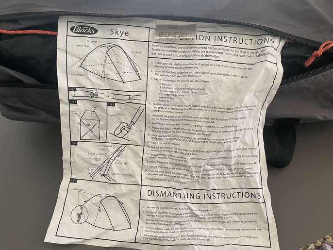 FreelyWheely: FREE Blacks Skye tent 2 man