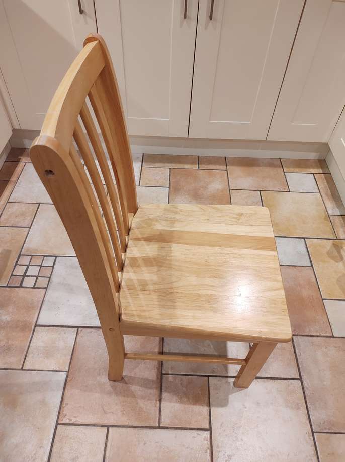 FreelyWheely: Four wooden chairs