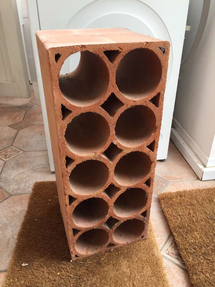 FreelyWheely: Wine rack - terracotta pottery