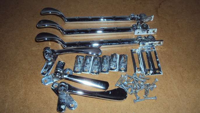 FreelyWheely: Window ironmongery in brushed chrome