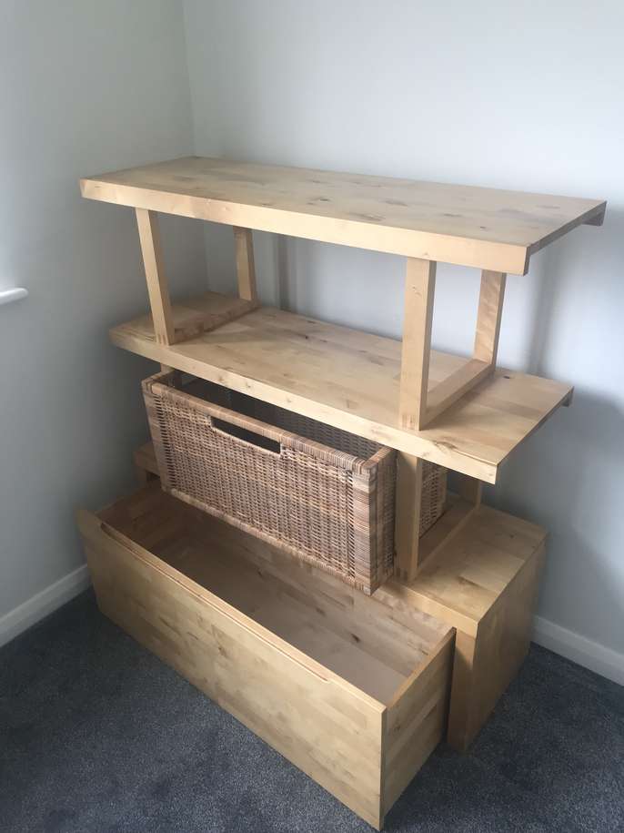 FreelyWheely: IKEA set of three shelves