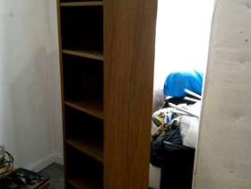 FreelyWheely: IKEA Billy Corner Unit oak effect